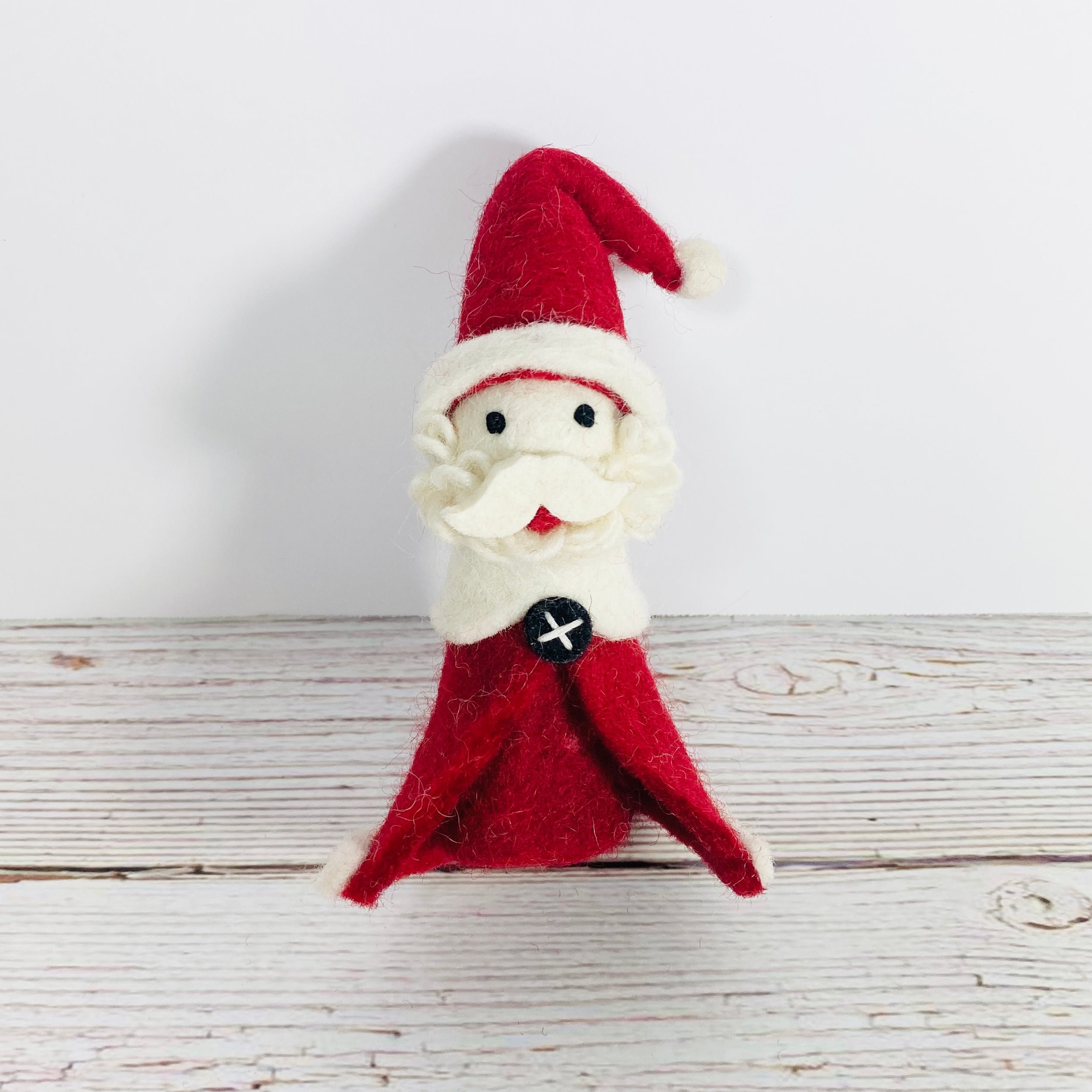Holiday ornament - Santa Finger Puppet – Nepali Artisans